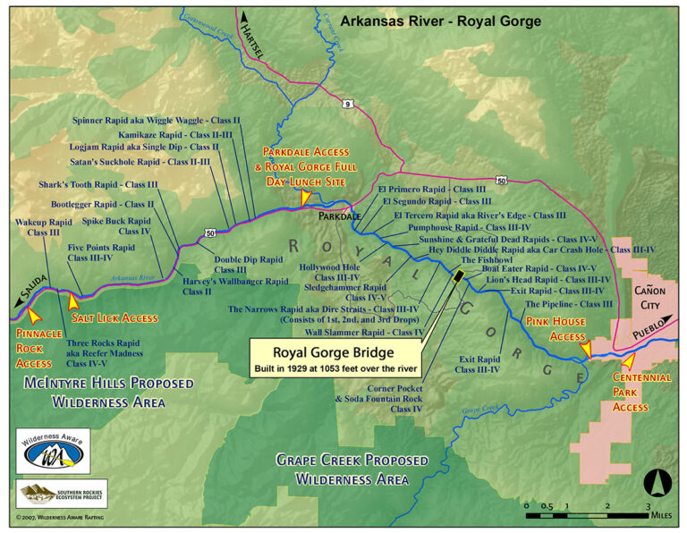 Arkansas River Maps - Colorado - Wilderness Aware Rafting